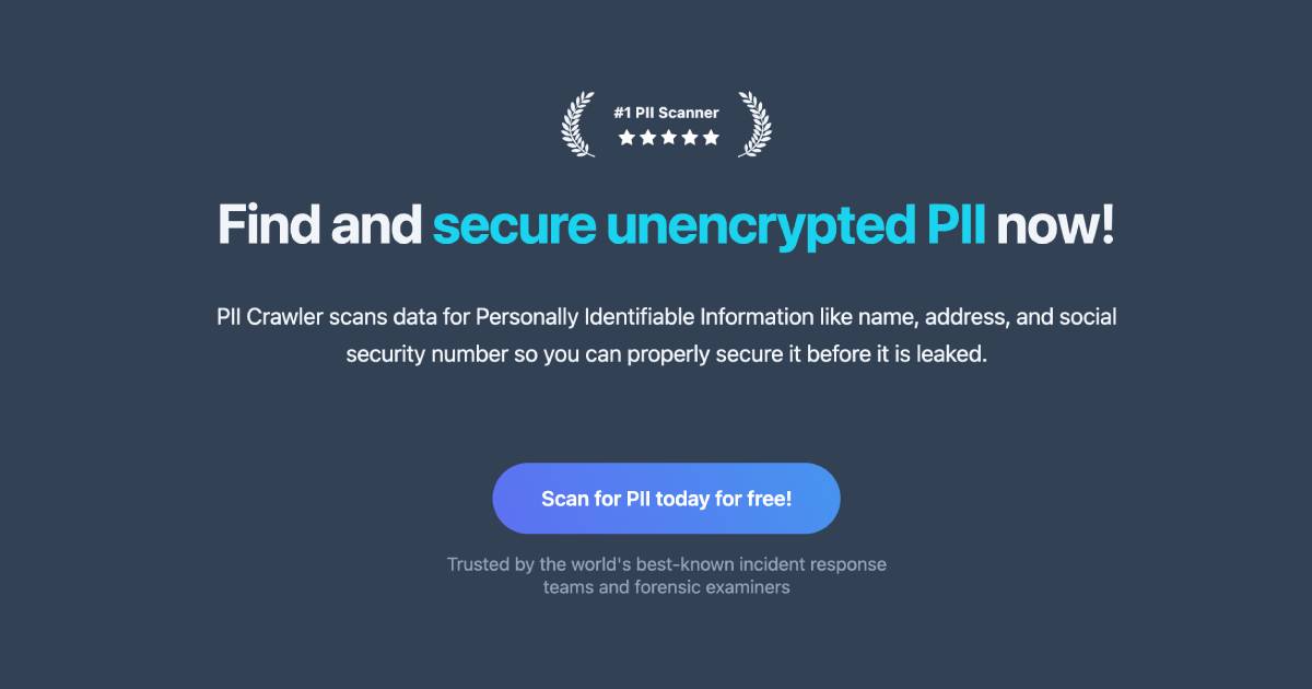 Personally Identifiable Information (PII) File Scanner